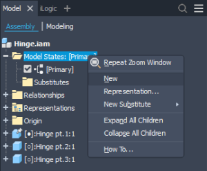 Using Different Model States in Autodesk Inventor - Transient Geometry