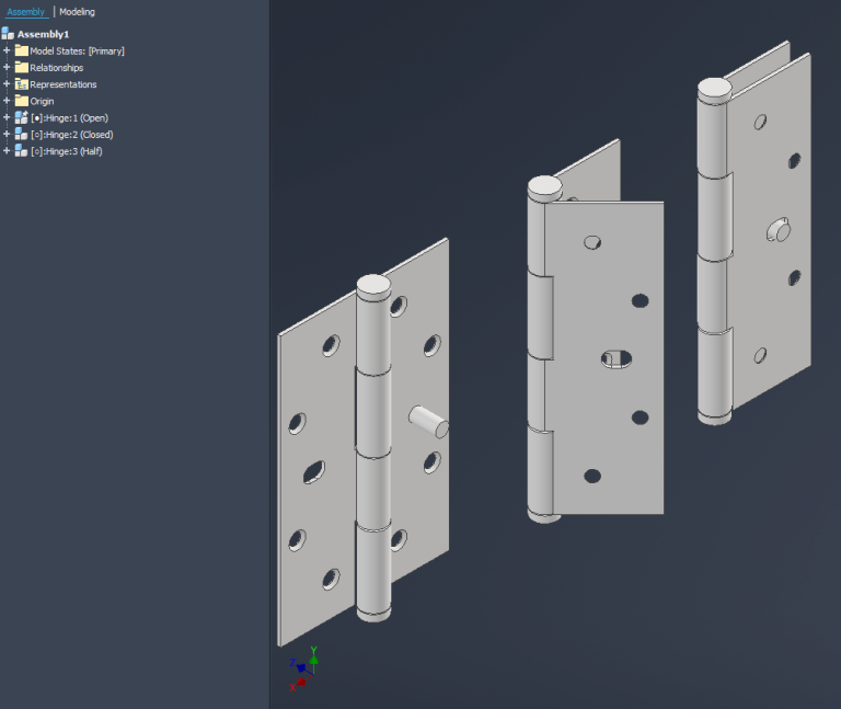 Using Different Model States In Autodesk Inventor Transient Geometry